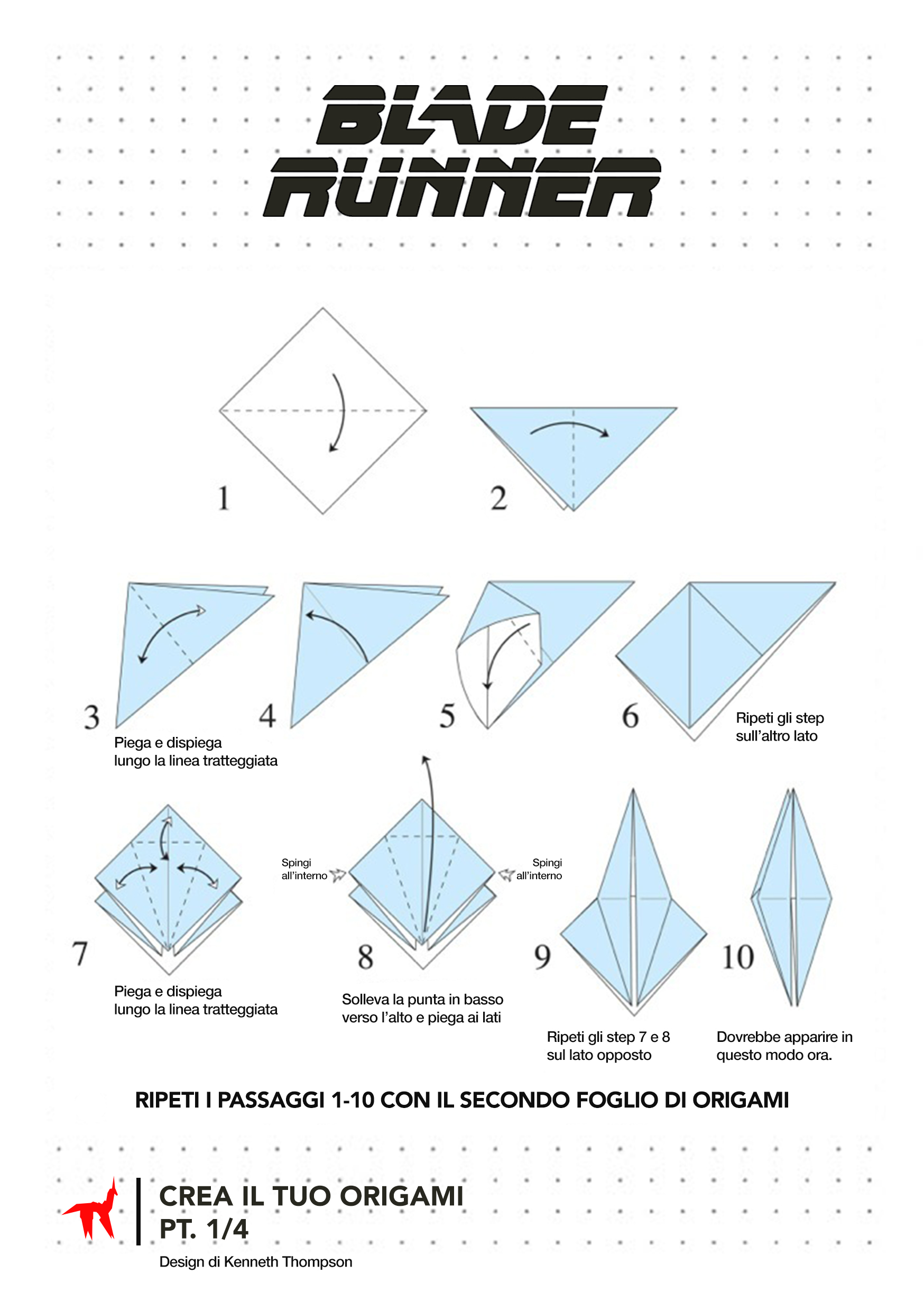 Lucky Red - Crea l’origami di Blade Runner | Tutorial
