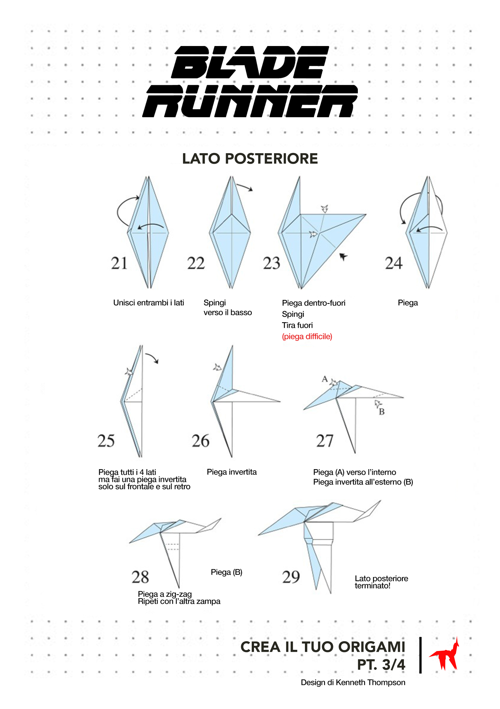Lucky Red - Crea l’origami di Blade Runner | Tutorial